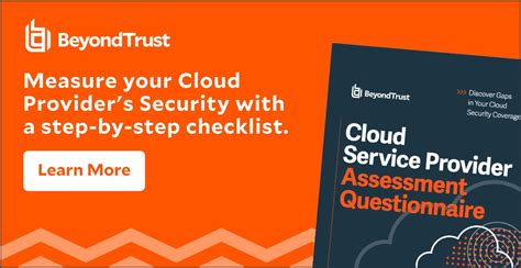 Beyondtrust On Linkedin Cloud Service Provider Csp Assessment Questionnaire Beyondtrust