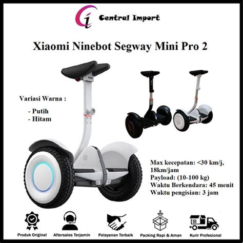 Jual Xiaomi Ninebot Segway Mini Pro 2 Versi 2 Scooter Ninebot Mini Pro V2 Putih Kota