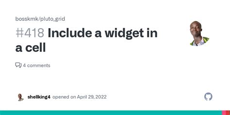 Include A Widget In A Cell · Issue 418 · Bosskmkplutogrid · Github