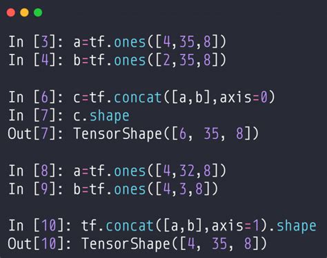 tensorflow 十二 合并与分割 tf concat tf split tf stack tf unstack