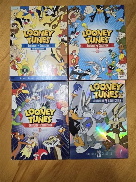 Looney Tunes Spotlight Collection Dvd Lot Volumes 1 2 6 And 7 Preowned