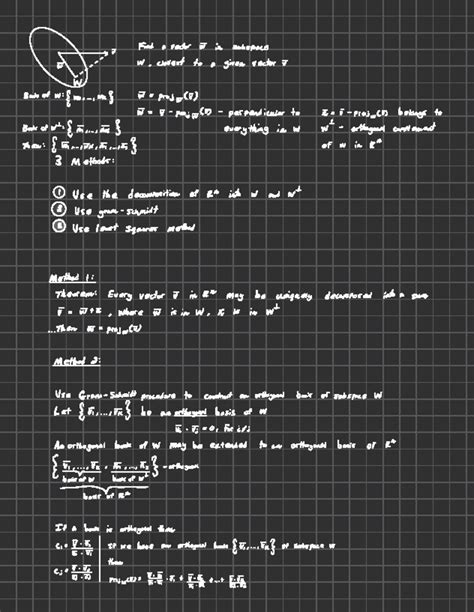 Orthogonal Projections To A Subspace Find A Rector I In Subspace V T