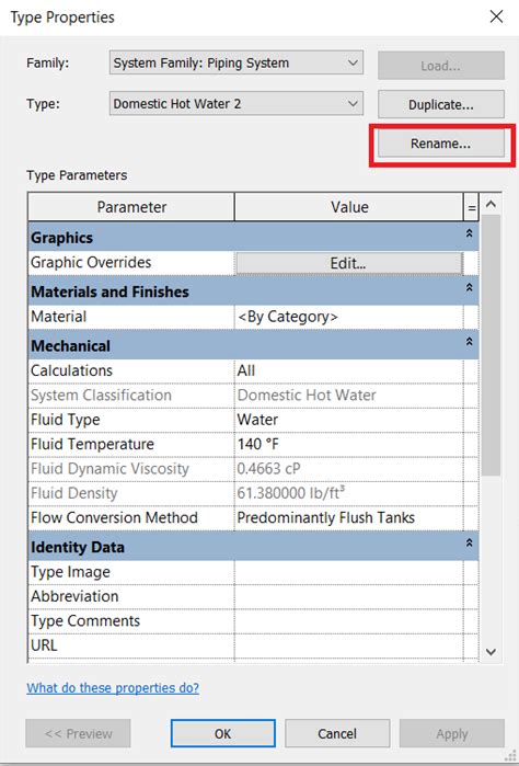 Revit Mep Create A New System Type For Pipes