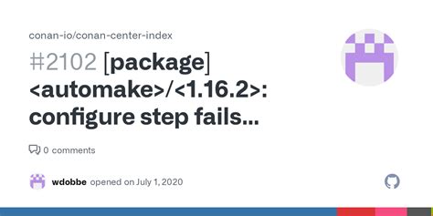 Package Configure Step Fails Because M4 Is Required · Issue 2102 · Conan Ioconan Center