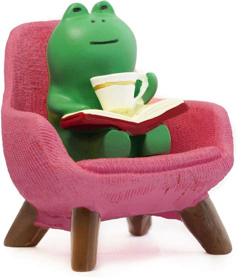 Edyocey Miniature Frog Figurines Desk Decor Funny Frog