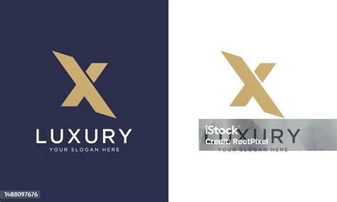 금색의 로얄 프리미엄 편지 X 로고 디자인 벡터 템플릿입니다 명품 회사 브랜딩을 위한 아름다운 로고타입 디자인 0명에 대한 스톡 벡터 아트 및 기타 이미지 Istock