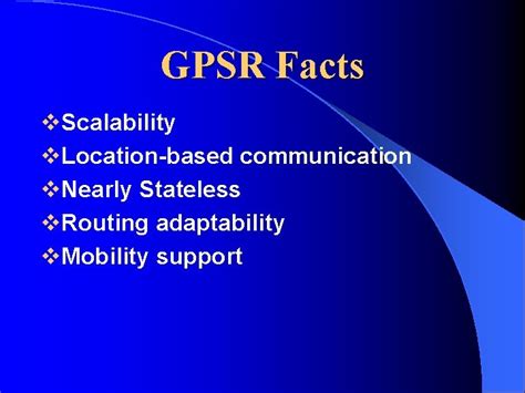 Greedy Perimeter Stateless Routing Gpsr Vs Geographical Energy