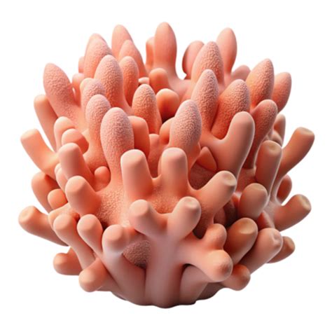 Stunning Creative Coral Polyp Structure A 3d Model Of Coral Growth Authentic 56744704 Png