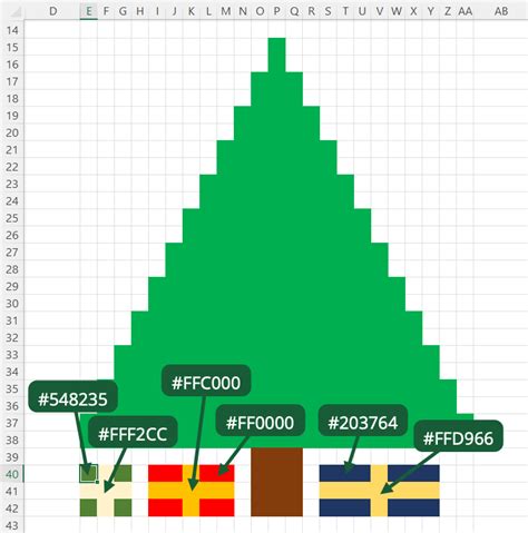 How To Create An Animated Christmas Tree In Excel 🎄 — Andrew Moss