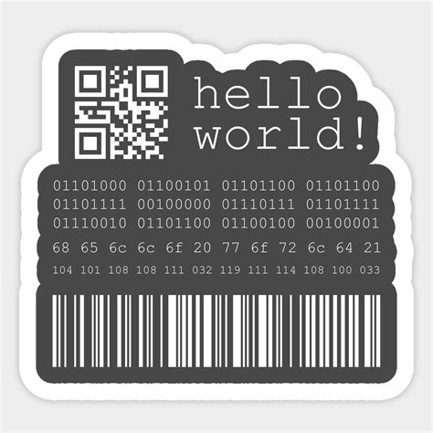 Hello World Sticker Stickers Mobile Stickers Book Making