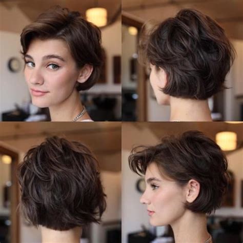 Short Shag With Crown Layers Pretty Hairstyles Bob Hairstyles Short