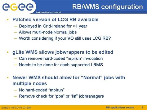 Enabling Grids For Escienc E Configuring Sites For Enabling Grids For Escienc E Configuring Sites For