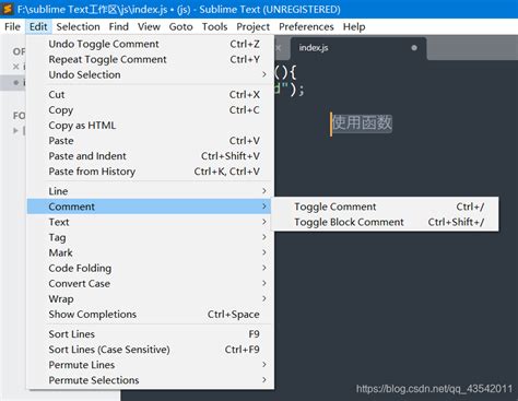Sublime Text3注释快捷键sublime Text3 注释快捷键 Csdn博客
