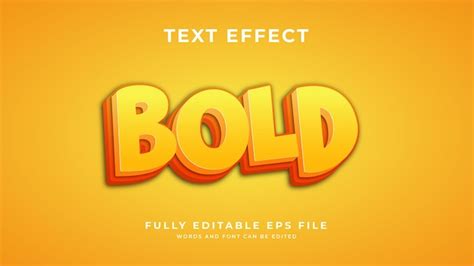 Premium Vector Bold Text Effect