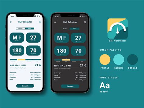 BMI Calculator On Behance