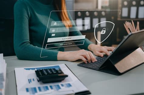 Premium Photo Cyber Security Login Data Protection Concept