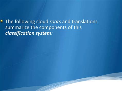 Cloud Classification And Characteristics Pptx
