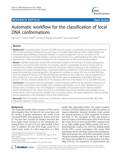 pdf automatic workflow for the classification of local dna · automatic workflow for the