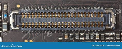 Chip Socket On The Board Stock Image Image Of Chip 246409029