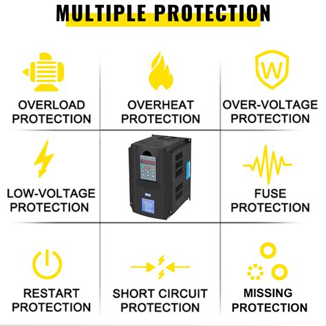 VEVOR KW V VFD Variable Frequency Drive For Spindle Motor KW HP Control V Technique