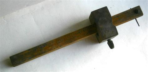 Antique Scribe Wood And Brass Pat Aug 5th 1873