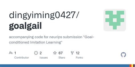 Github Dingyiming0427goalgail Accompanying Code For Neurips Submission Goal Conditioned