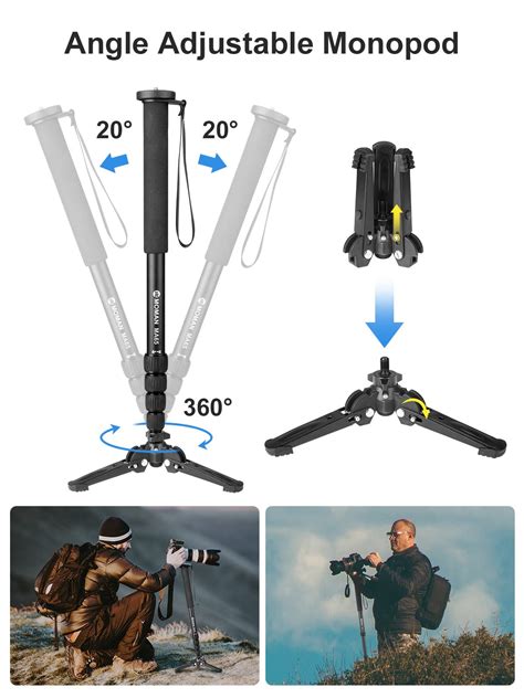 Camera Monopod Moman Ma65 Portable Camera Aluminum
