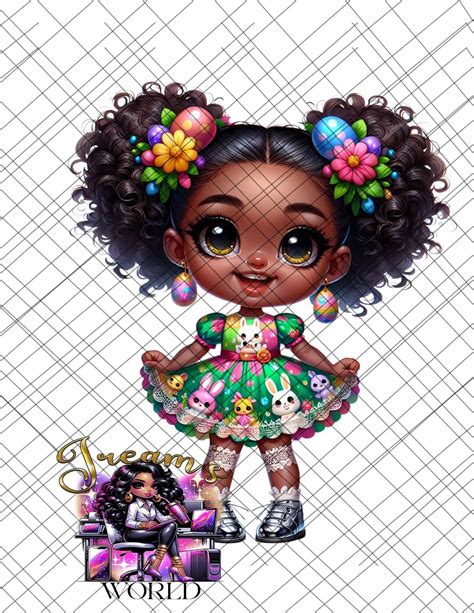 Cute Easter Chibi Style Clipart Etsy