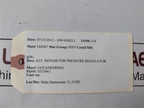 Tescom 389 2503 D Pressure Regulator Repair Kit Aeliya Marine