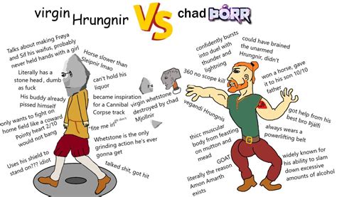 Virgin Hrungnir Vs Chad Þórr Scrolller