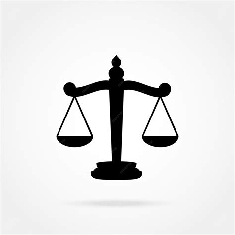 Premium Vector Scales Of Justice Icon