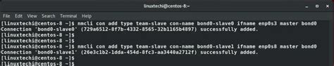 How To Configure Nic Teaming On Centos 8 Rhel 8