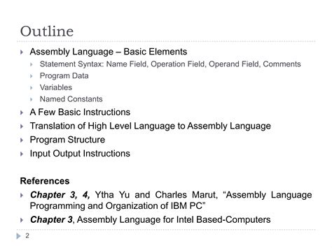 Assembly Language Basics Ppt Assembly Language Basics Ppt
