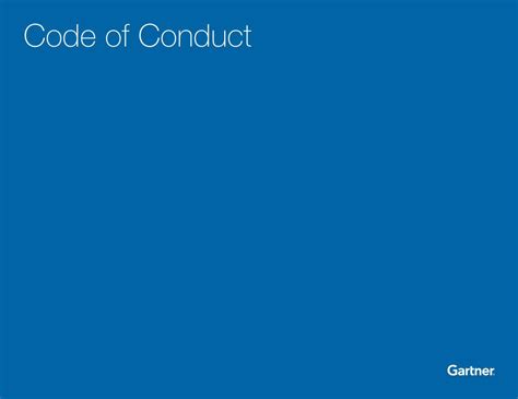 Pdf Code Of Conduct Technology Research Gartner Inc€¦ · Gartner