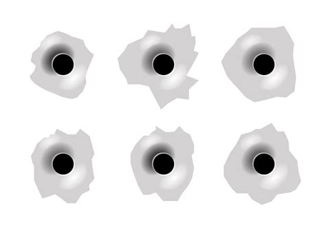 Free Bullet Holes Vector Download Free Vector Art Stock Graphics