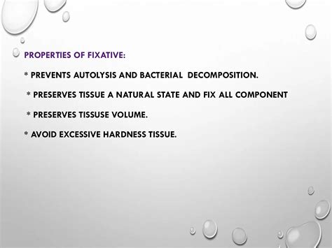 Histopathology Fixation Of Tissues Classification And Properties Of Fixative Ppt