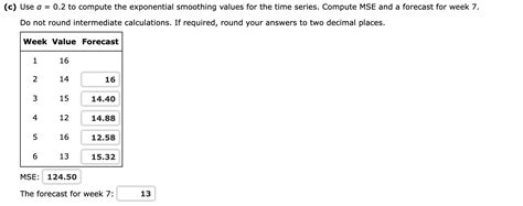 Solved B Develop A Three Week Moving Average For This Time
