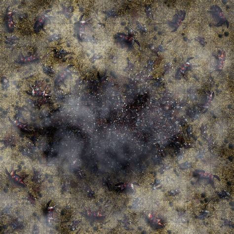 Battlefield Corpse Mound 20x20 200px Free Gridded Version Rbattlemaps