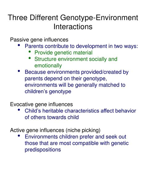 Ppt Gene Environment Interactions For Developmental Outcomes Powerpoint Presentation Id 9478726