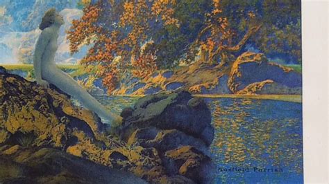Original C1928 Maxfield Parrish Litho Titled Dreaming Small Version