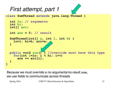 Ppt Cse373 Data Structures And Algorithms Lecture 26 Introduction To Multithreading And Fork