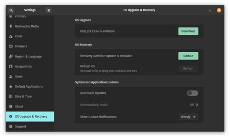 Upgrade Pop OS System Support
