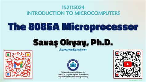 Microp Week 07 The 8085a Microprocessor 23 24 Fall [4k] Youtube