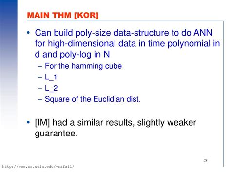 Ppt Dimension Reduction In The Hamming Cube And Its Applications Powerpoint Presentation