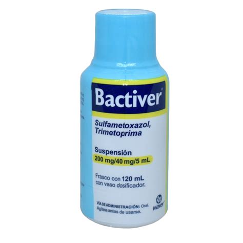 Bactiver Trimetoprima Sulfametoxazol 200 40 Mg 5 Ml Susp Fco 120