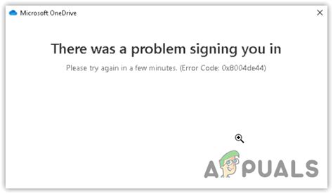 How To Fix Onedrive Error Code 0x8004de44