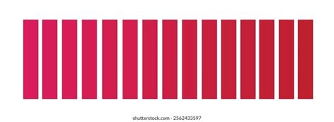Red Color Shades Swatches Palette Stock Vector Royalty Free