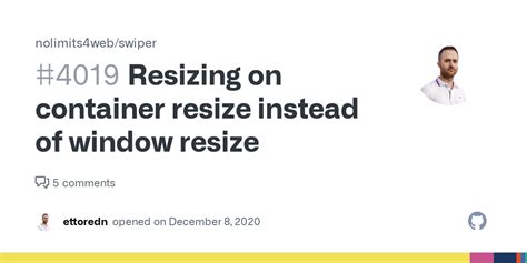 Resizing On Container Resize Instead Of Window Resize · Issue 4019