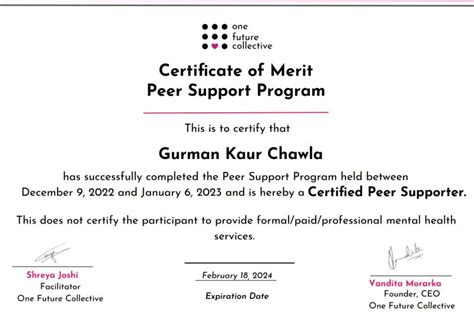 Gurman Kaur Chawla On Linkedin Hello I Am A Certified Peer Supporter And Am Providing Free Peer