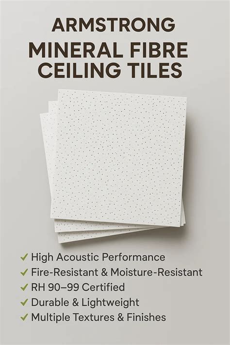 Armstrong Mineral Fibre Ceiling Tiles Scala Acoustic Comfort